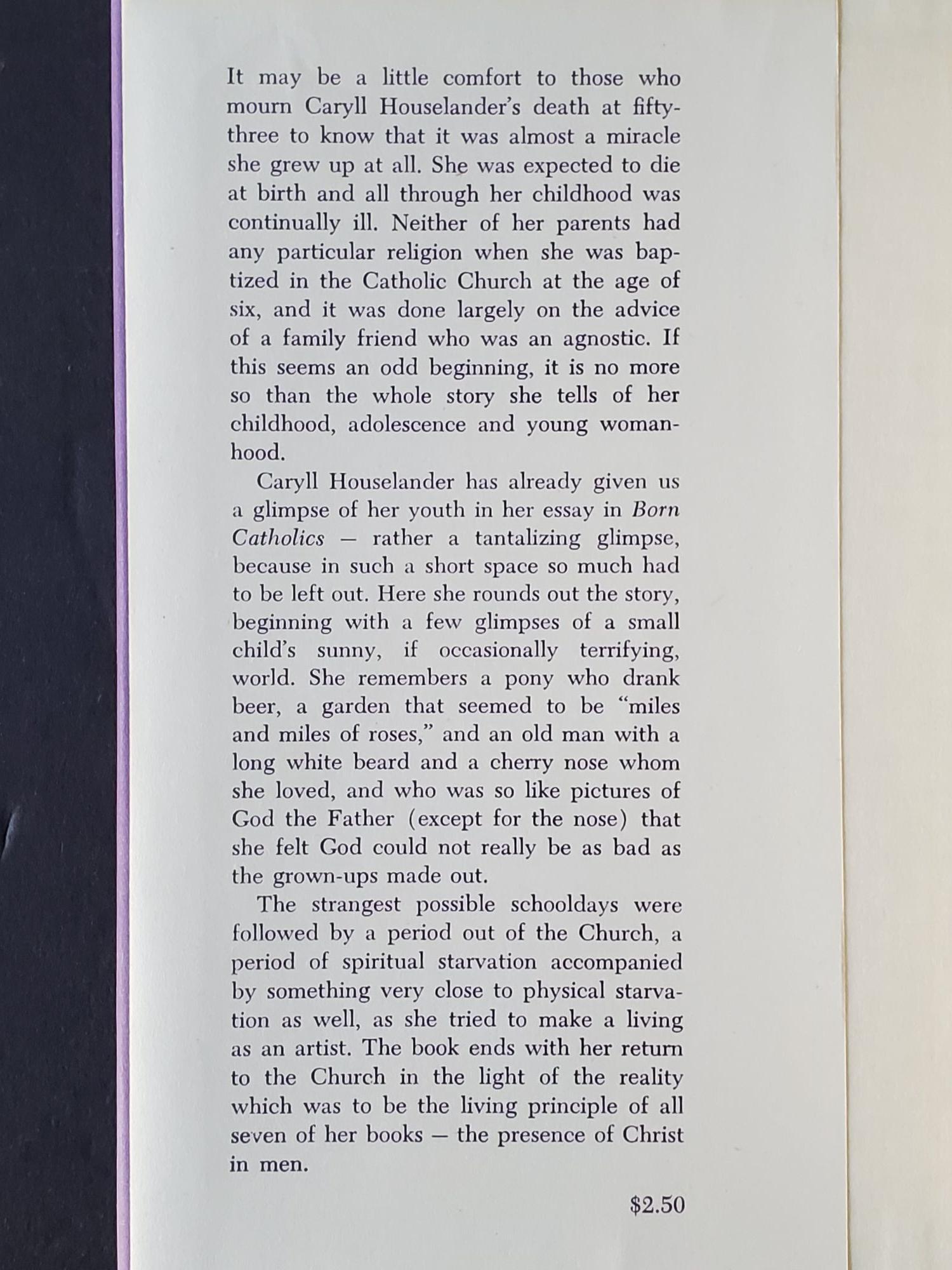A Rocking-Horse Catholic | Caryll Houselander | First edition